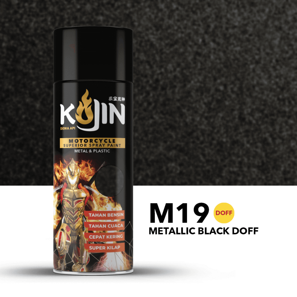 M19 METALLIC BLACK DOFF - Kojin Spray