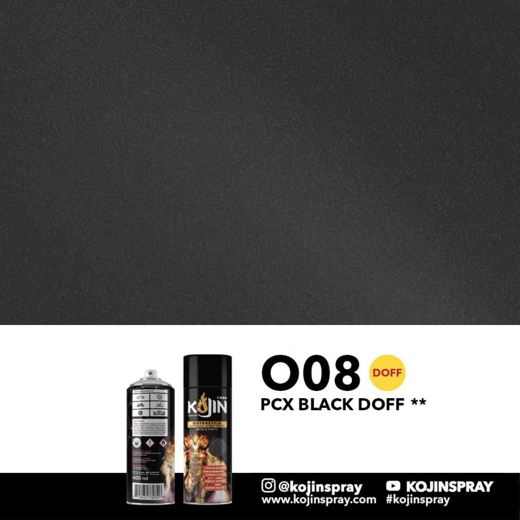 O08 PCX BLACK DOFF** - Kojin Spray
